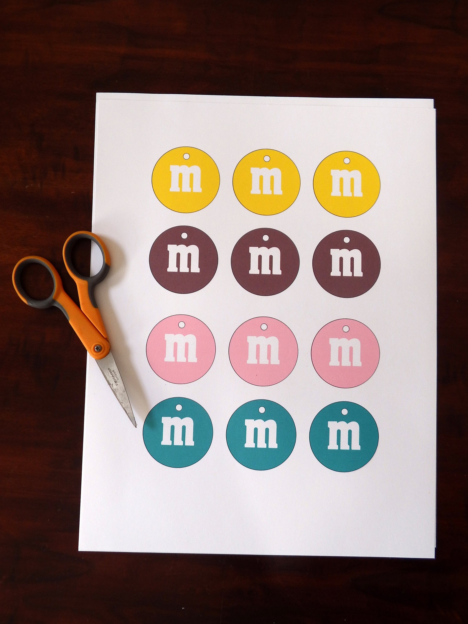 M M Tag MM Tag Printable Tags Gift Tags Printable Gift Etsy