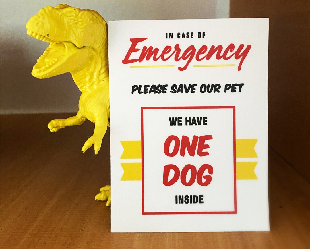 Printable Emergency Pet Cards / Stickers. Rescue Your Pets, Dogs, and ...