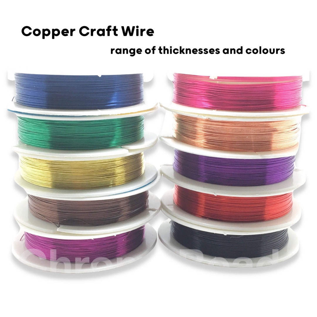 Copper Craft Wire Reel: for Wirework Beading Wrapping Jewellery Making, Choice of Thicknesses ...
