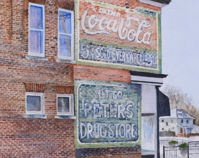 Coca-cola Ghost Sign by David Biglands - Etsy