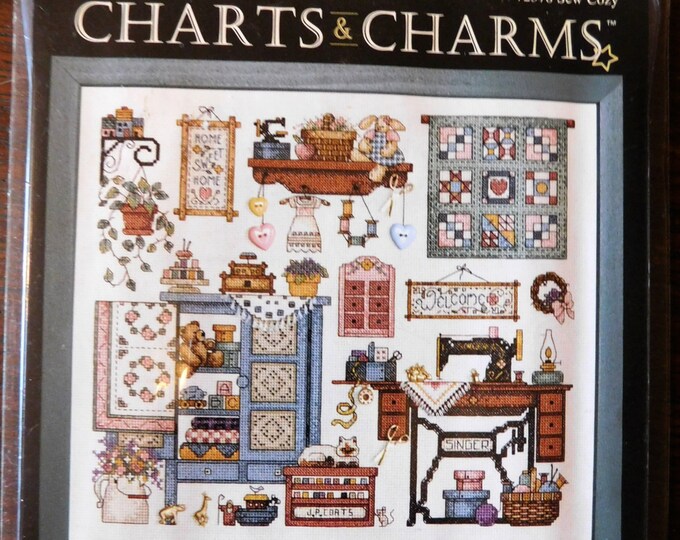 Dimensions Charts & Charms Counted Cross Stitch Pattern 72378 Sew Cozy ...