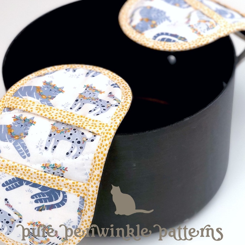 The Purrrrfect Pot Pincher Potholder PDF Pattern With Video | Etsy