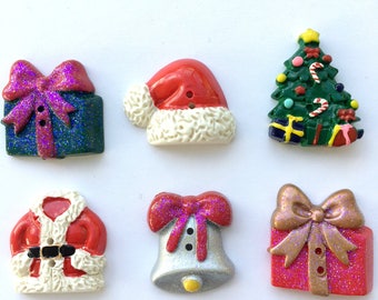 Christmas Theme Buttons - Etsy