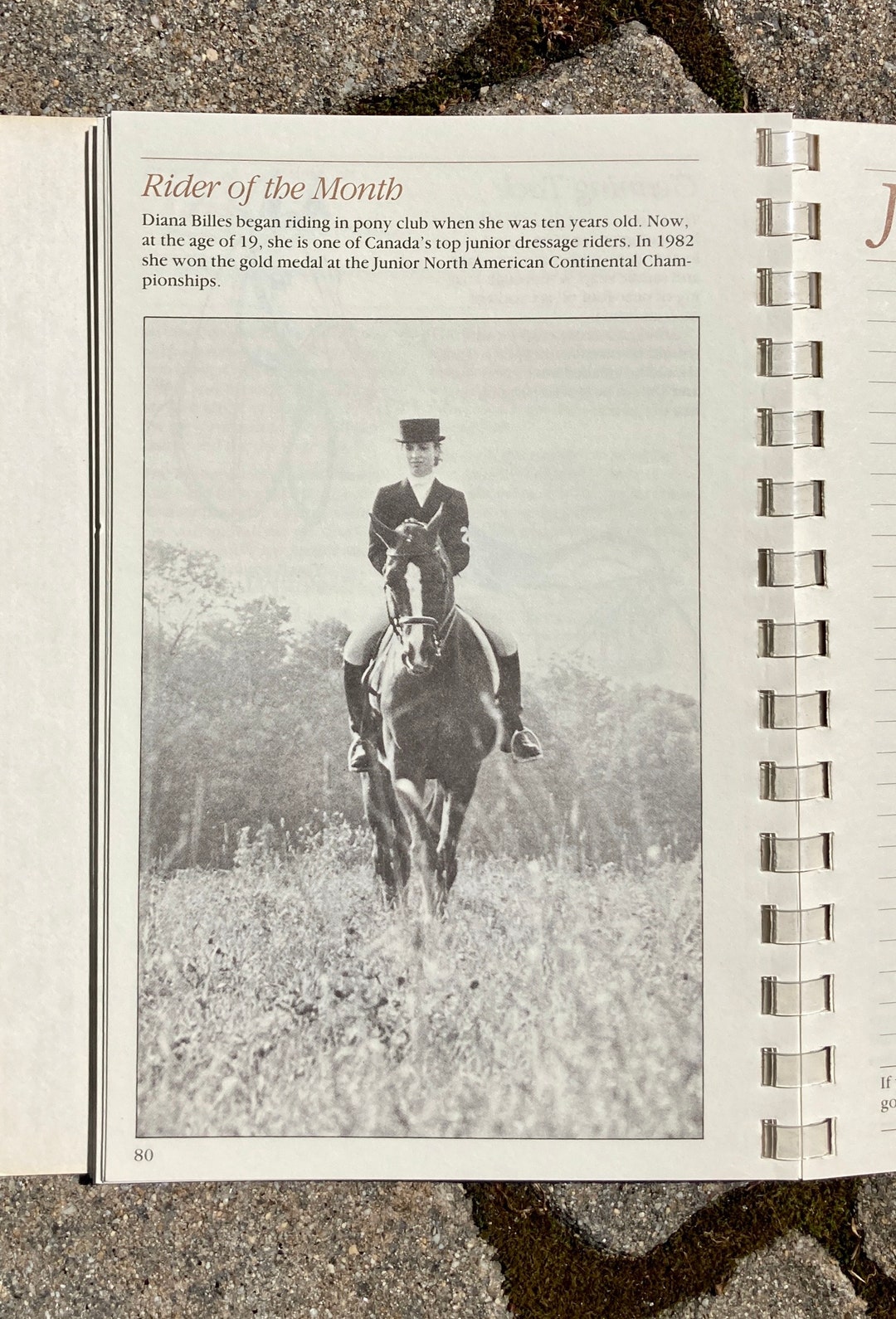 Unused 1983 the Horse Lover's Diary Journal Calendar Horsey Photography ...