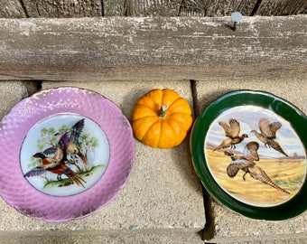 Pheasant Plates - Etsy