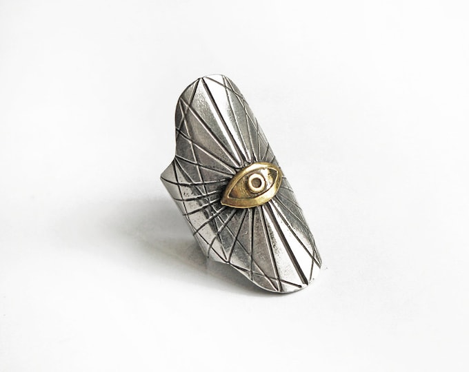 Cosmic Armor Ring - the Evil Eye - Etsy