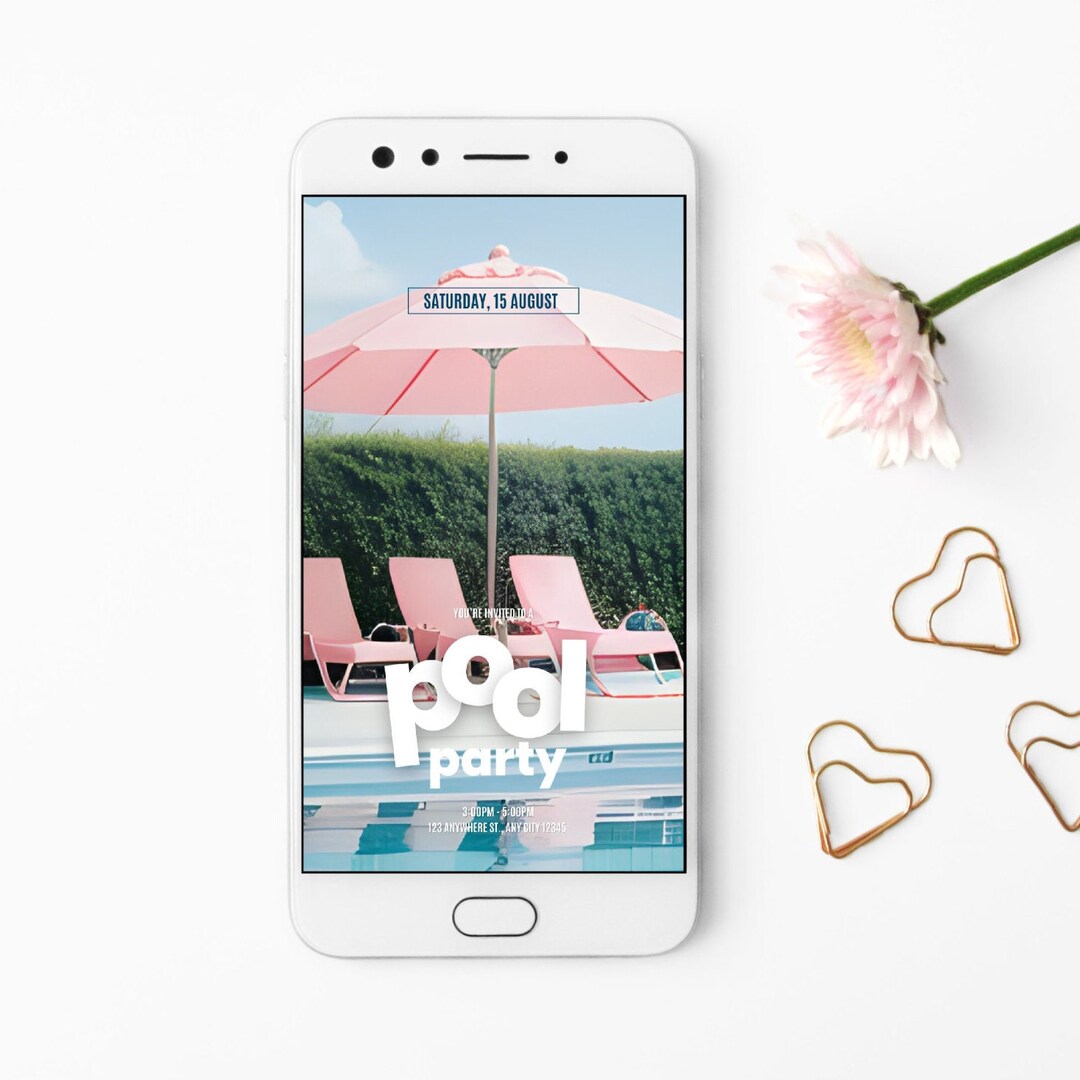 Summer Pool Party Text Invitation, Splish Splash Birthday Swimming Pool ...