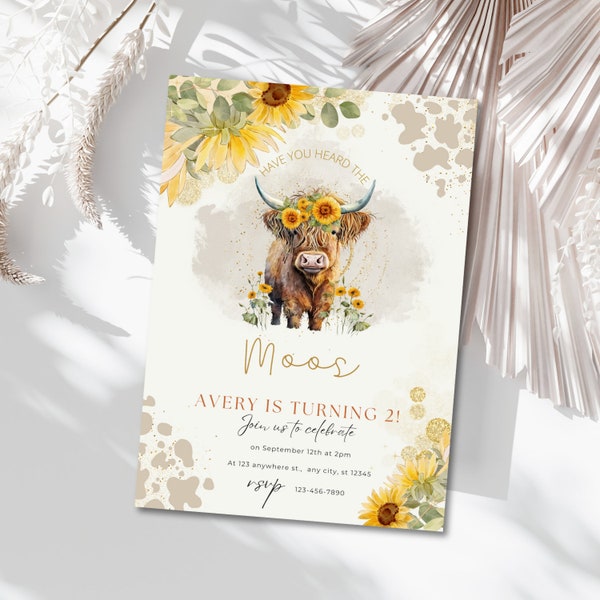 Sunflower Invitation - Etsy