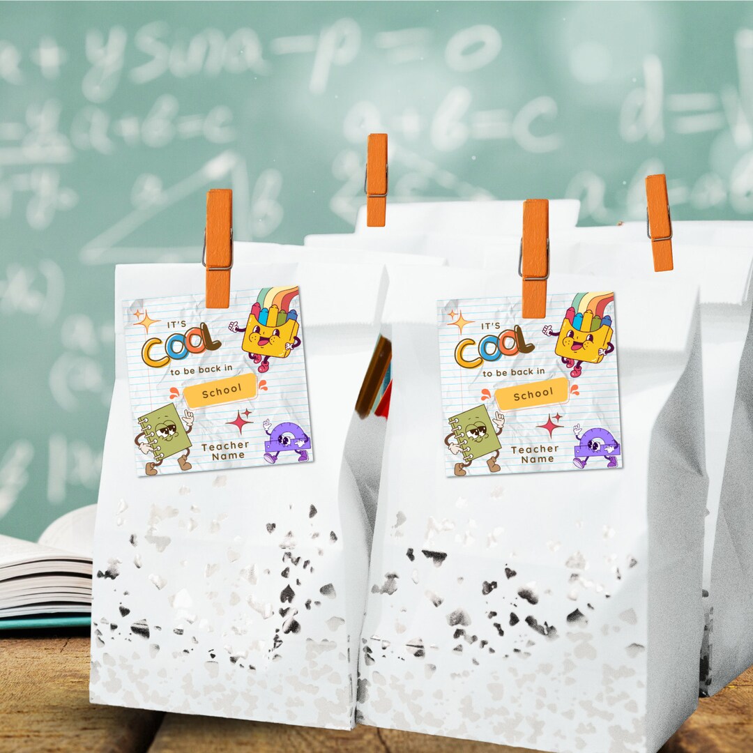 TEACHER Back to School Tag Its Cool to Be Back in School Gift Tag ...