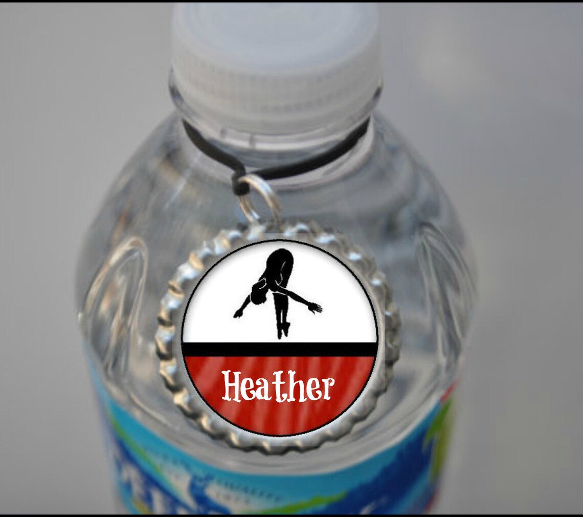 1 Personalized Black Dive Water Bottle Tags 15 Color Choices - Etsy