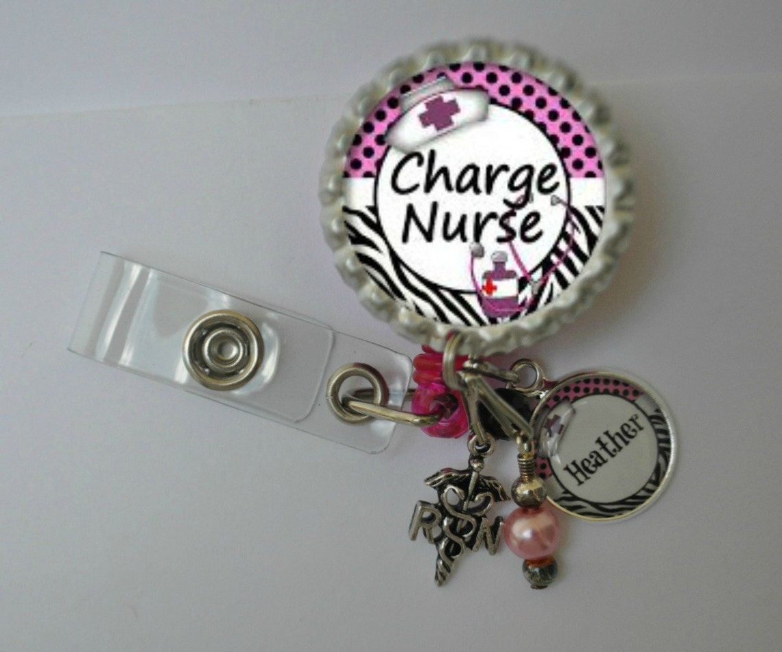 Personalized Charge Nurse Badge Reel Nurse Id Id Tag - Etsy