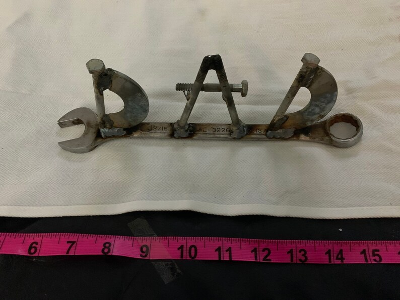 DAD Tool Art Welded Art RTS Father Dad Mechanic Man Cave Home - Etsy