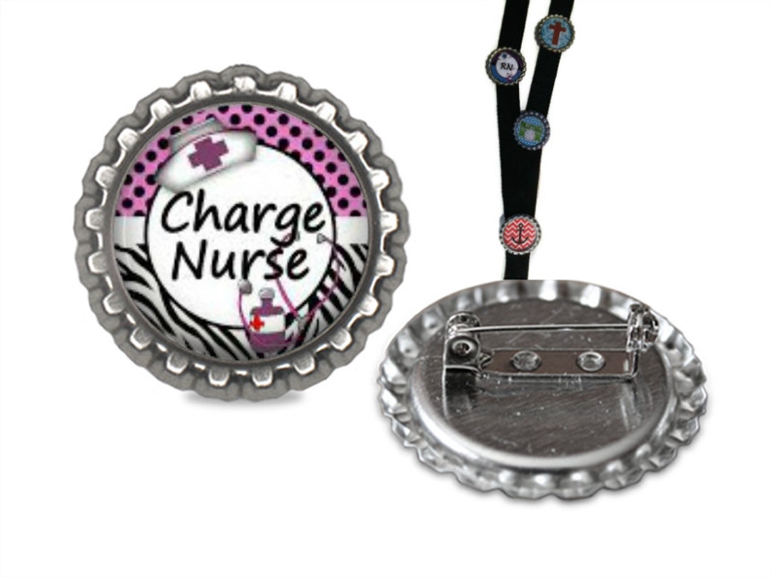 Charge Nurse Lanyard Pin Lanyard Clip Nurse Id, Id Tag, Retractable Id ...