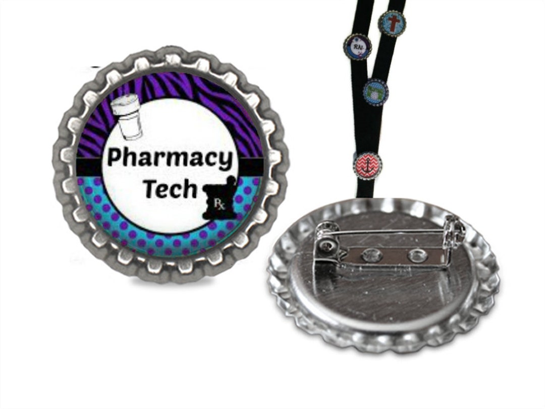 Pharmacy Tech Lanyard Pin: Unique ID Badge Clip - Etsy