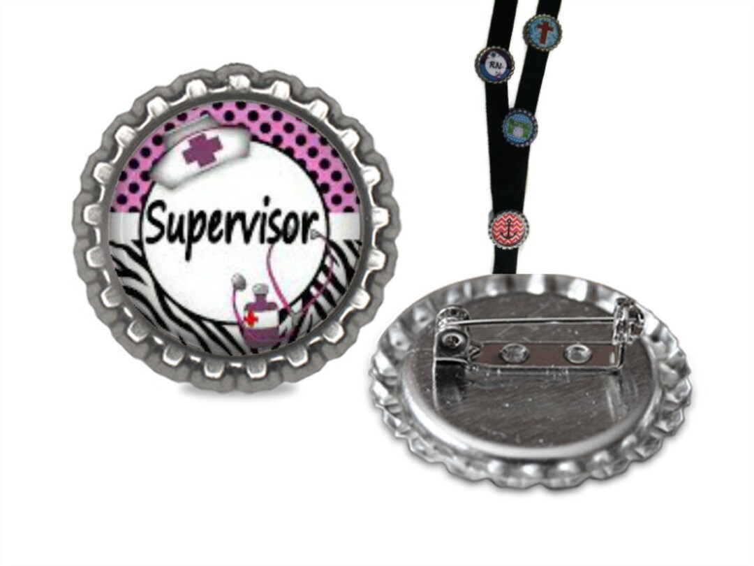Supervisor Lanyard Pin: Unique ID Badge Clip - Etsy