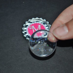 Personalized Red Dance Bottlecap Keychain GLITTER or Plain Dance Team ...