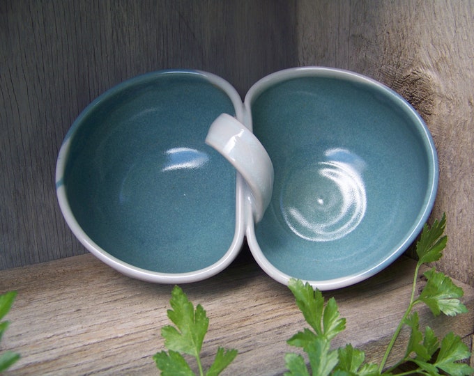 Handmade Pottery Bowl, Double Serving Bowls - Etsy