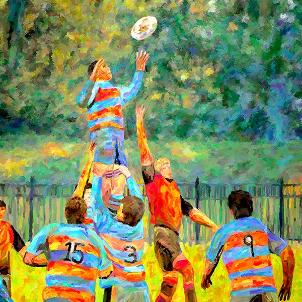 Rugby Art - Etsy