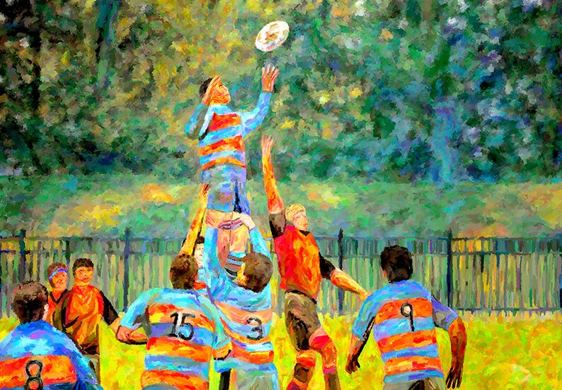 Rugby Canvas Print Fine Art Print Sports Art Home Decor Wall - Etsy