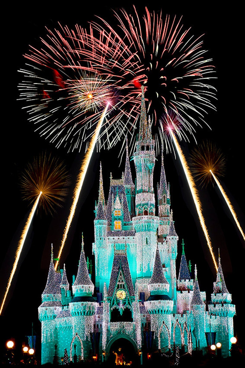 Disney Cinderella Castle Fireworks Digital Photograph Print Fine Art ...