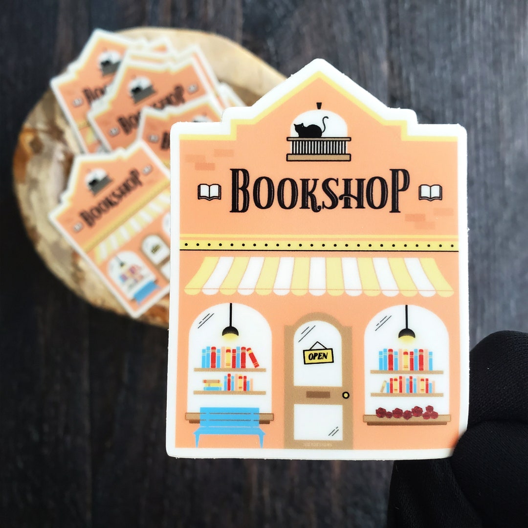 Bookshop Vinyl Sticker - Etsy