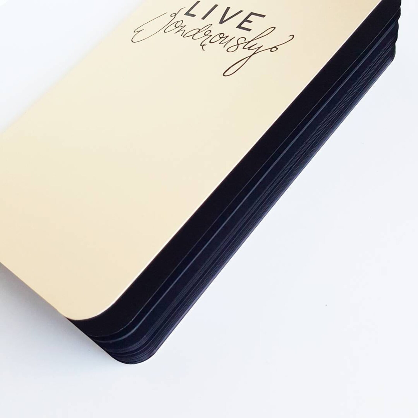 Live Wondrously — Iridescent Gold Journal // Undated Blank Planner ...