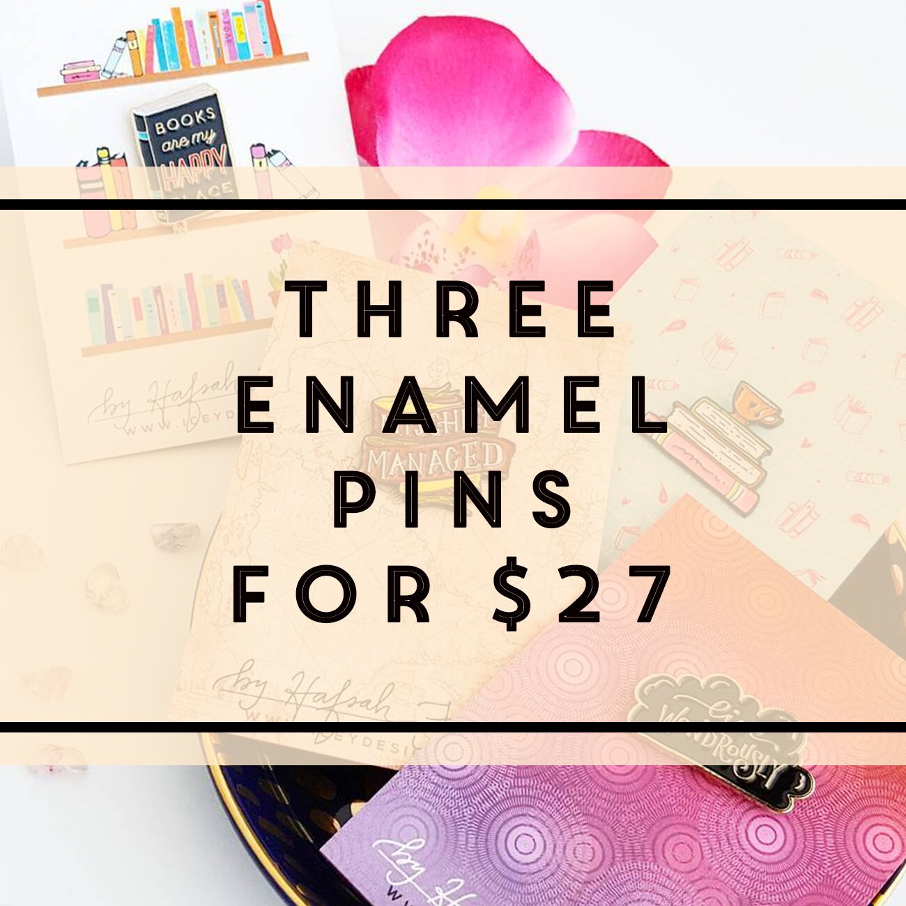 Your Choice of 3 Enamel Pins Collectable Pin Cloisonné | Etsy