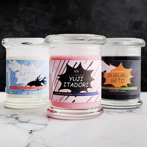 Suguru Geto Candle // Jujutsu Kaisen Inspired 8oz Jar Scented Soy ...