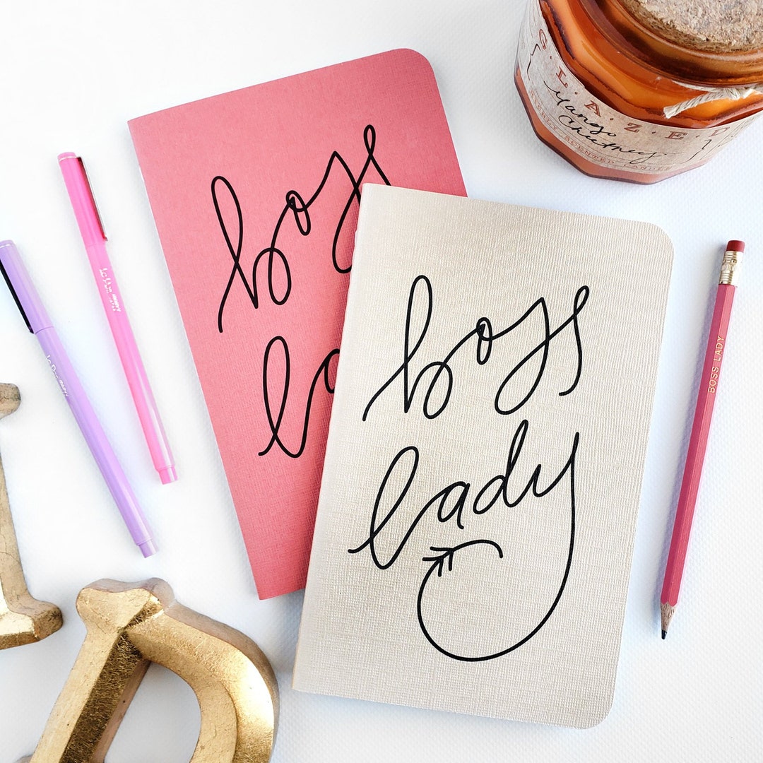 Boss Lady (soft Cover) Journal — hand Lettered Notebook // Undated ...