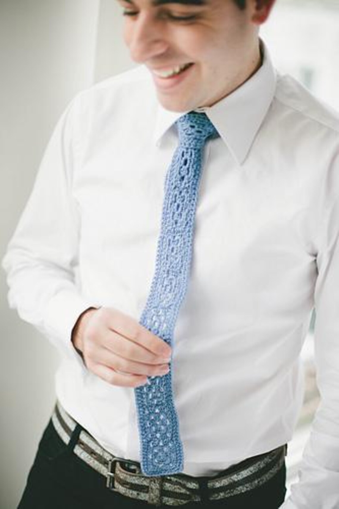 Steel Tie Pdf Crochet Pattern Granny Square Tie Necktie - Etsy