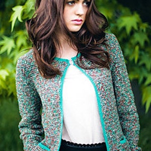 Tweed Jacket CROCHET PATTERN Pdf - Etsy