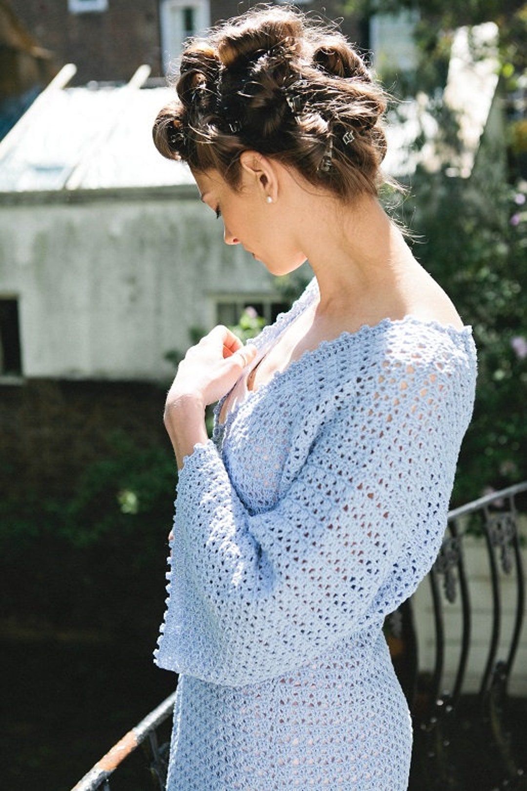 Ava Dressing Gown Crochet Pattern PDF Robe Kimono Housecoat Summer Boho ...