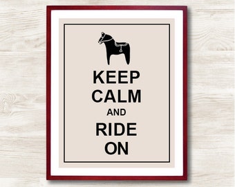 Keep Calm Ride On | Etsy