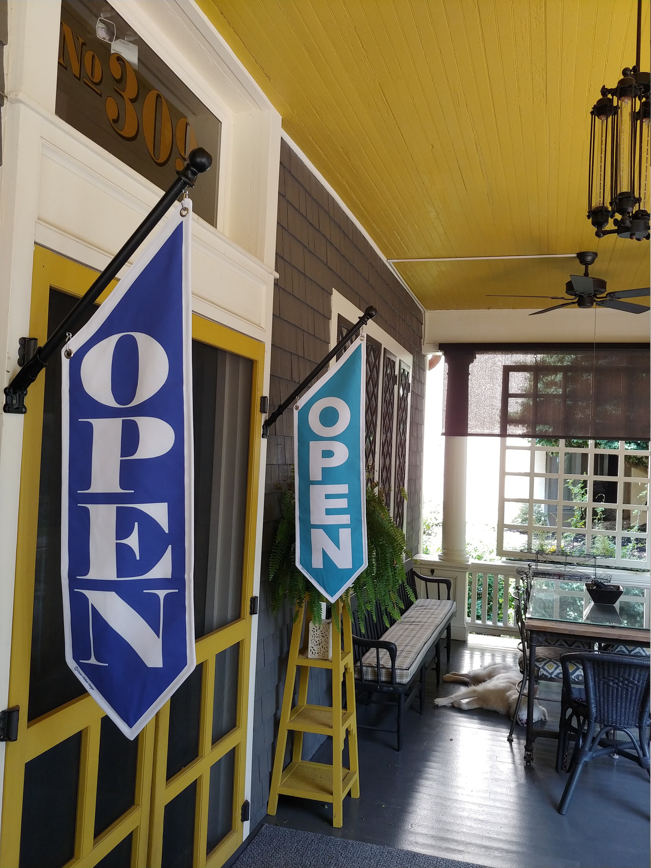 ELEGANT OPEN Full COLORS Flag Double Sided Outdoor Canvas - Etsy