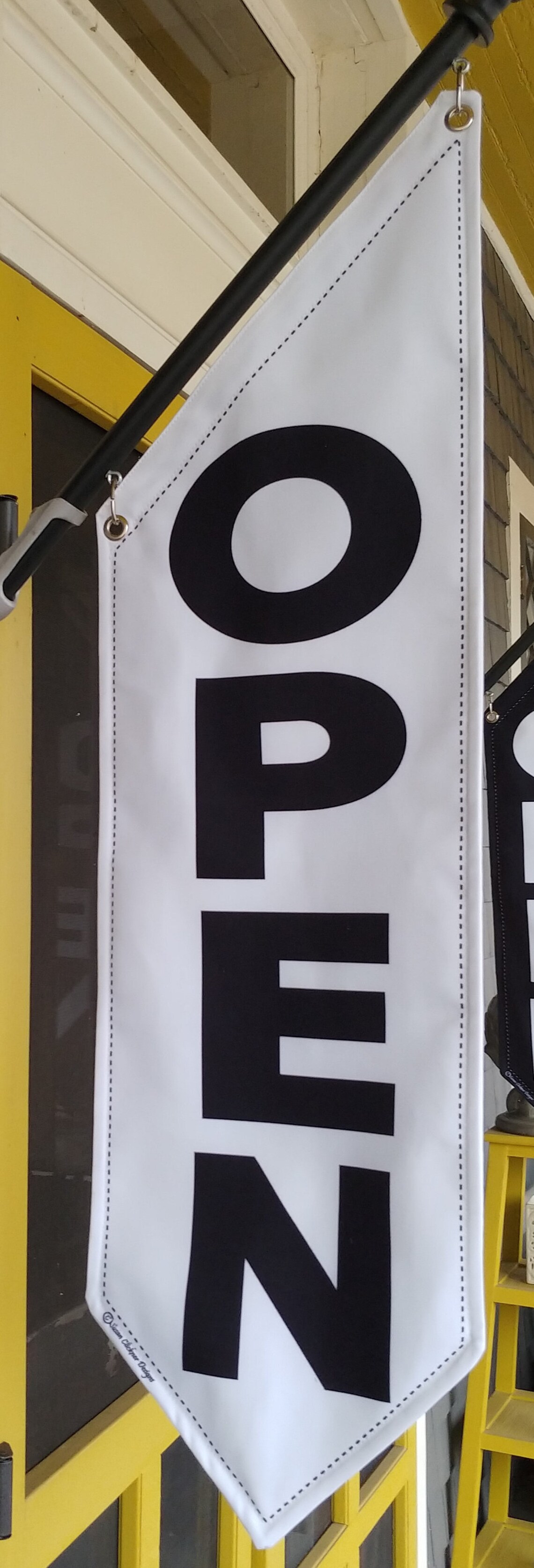 BASIC OPEN Flag Double Sided Heavy Weight Canvas - Etsy