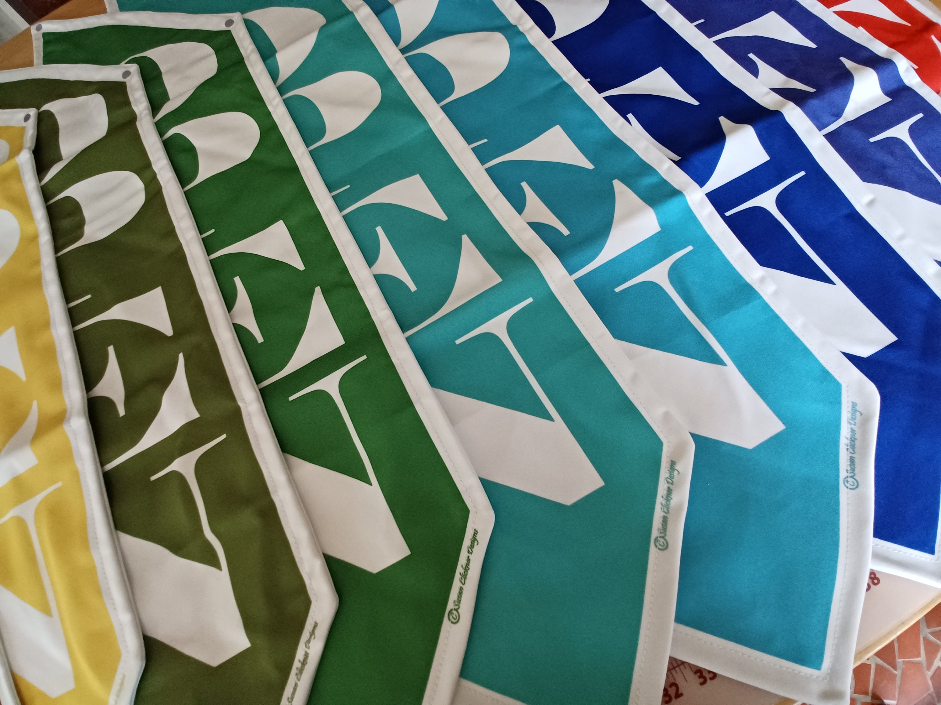 ELEGANT OPEN Full COLORS Flag Double Sided Outdoor Canvas - Etsy