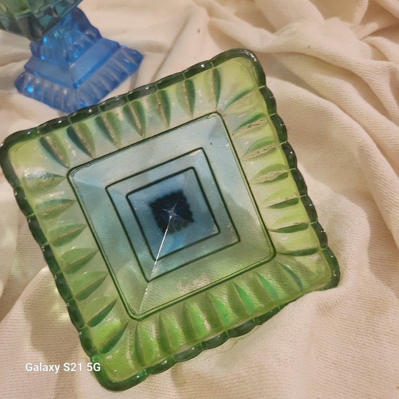 Vintage Jeanette Glass Wedding Cake Box - Etsy