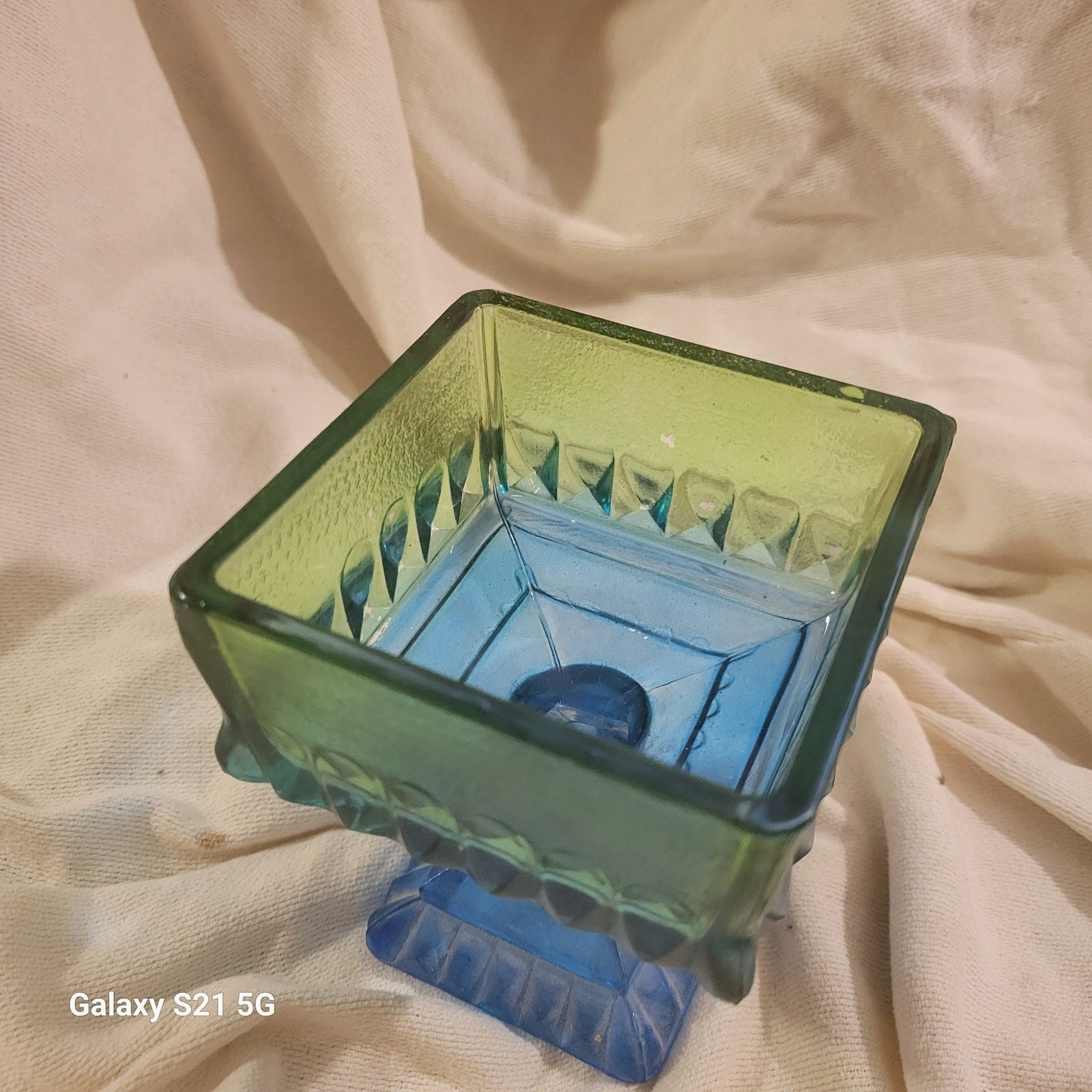 Vintage Jeanette Glass Wedding Cake Box - Etsy
