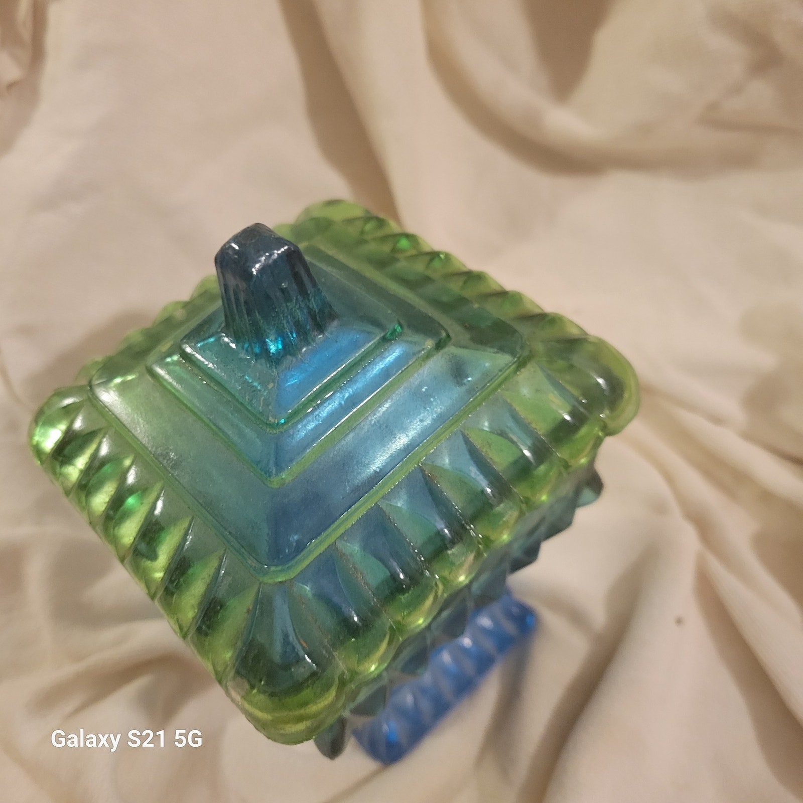 Vintage Jeanette Glass Wedding Cake Box - Etsy