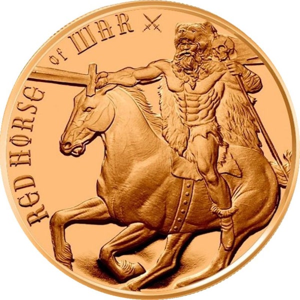 Coins & Money Red Horse Challenge Coin - Etsy
