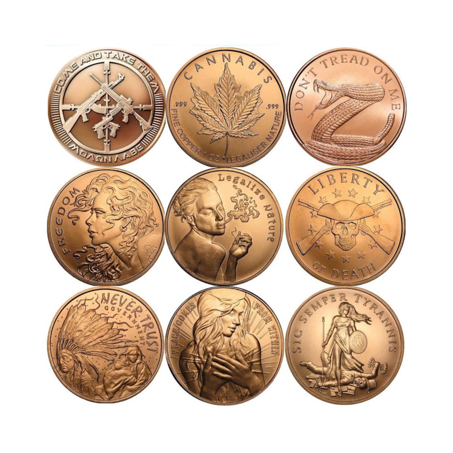2017 1 Oz .999 Pure Copper BU Round / Challenge Coin 9 | Etsy