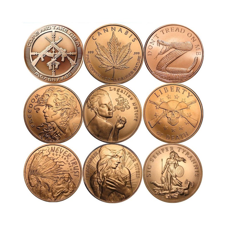 2017 1 Oz .999 Pure Copper BU Round / Challenge Coin 9 | Etsy