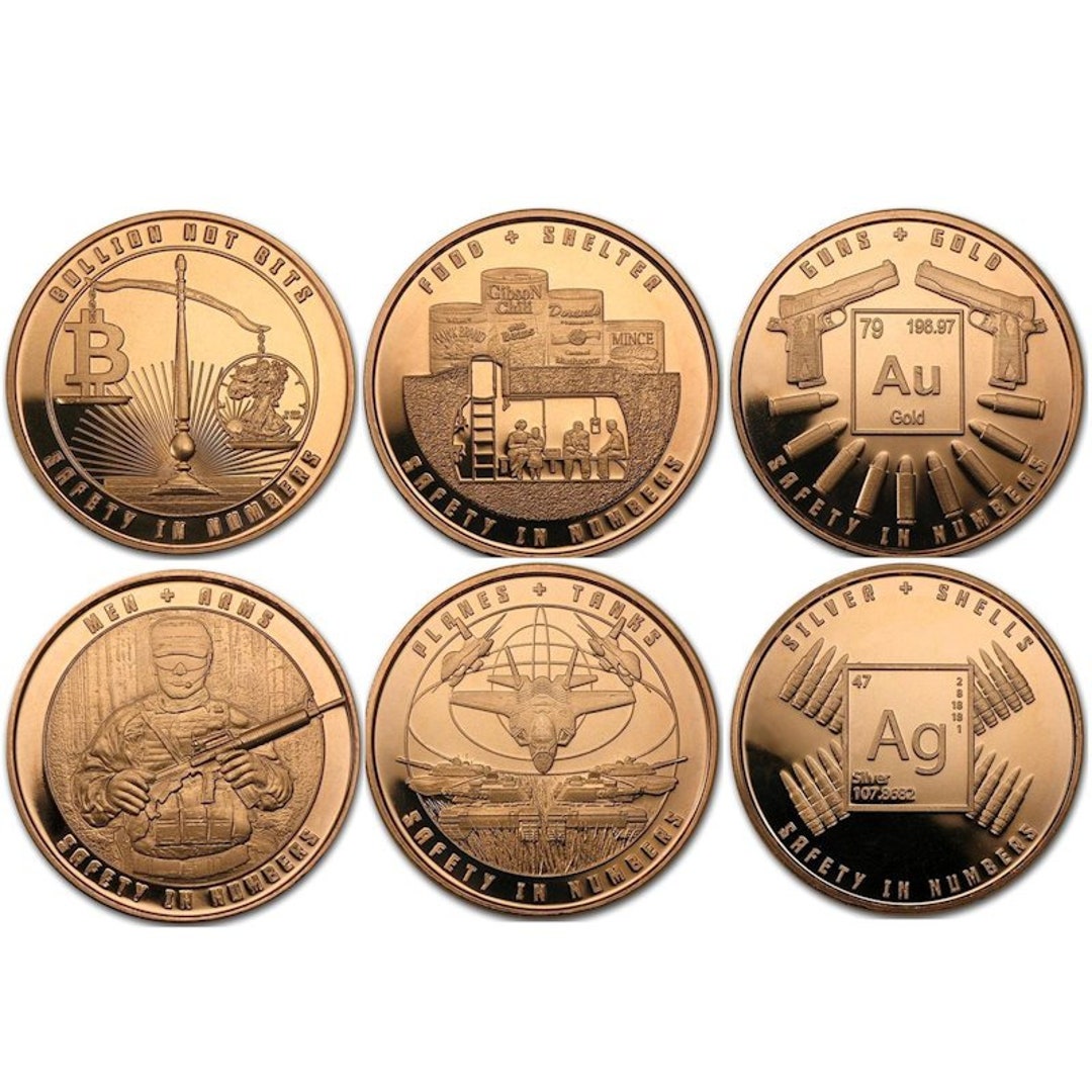 Safety in Numbers Series 1 Oz .999 Pure Copper BU Round / Challenge ...