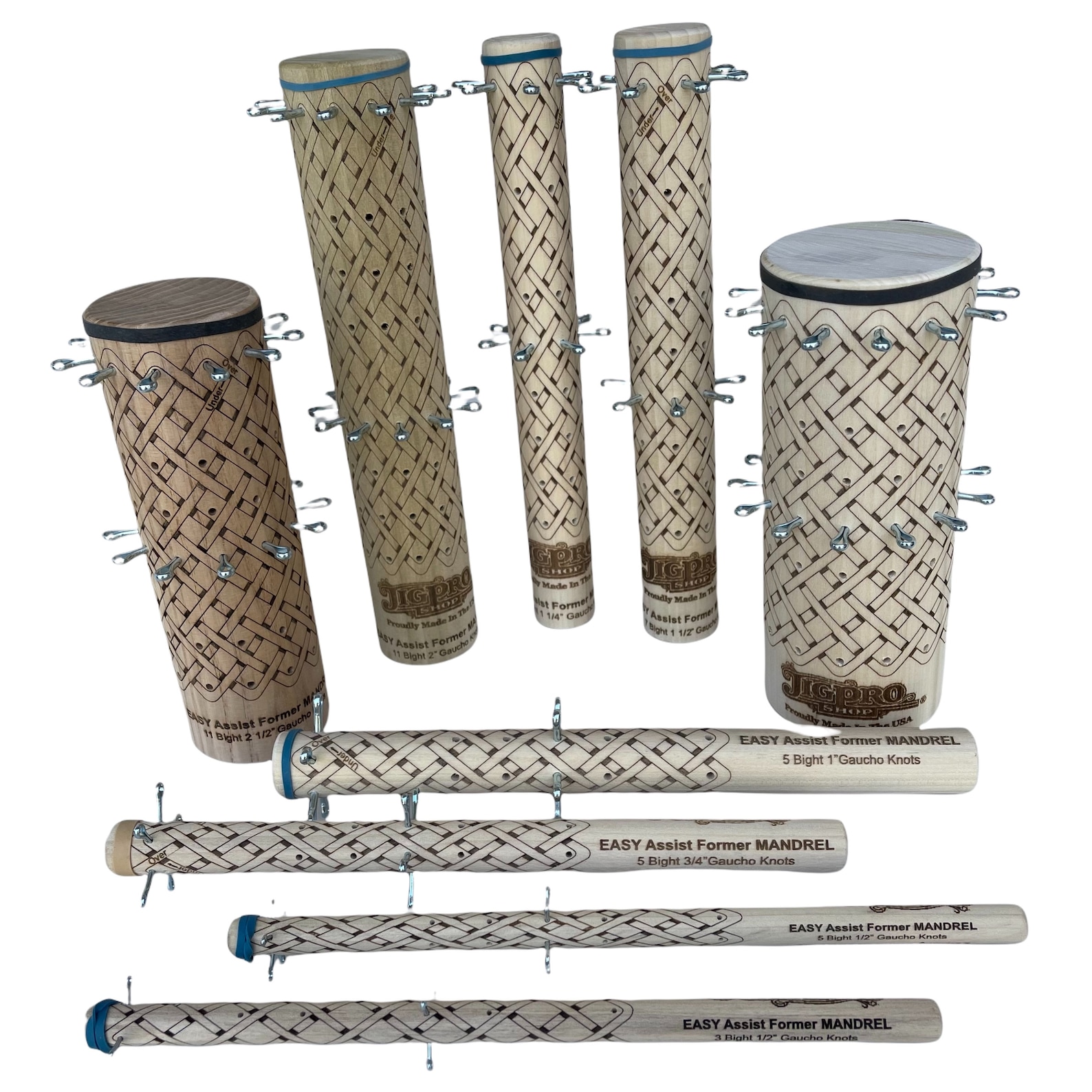 Jig Pro Shop EASY Assist Former Paracord Mandrels for Gaucho - Etsy