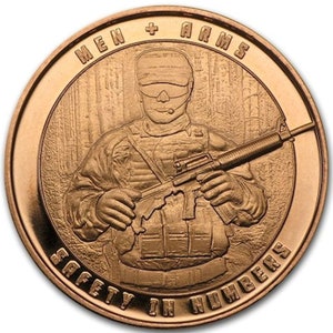 Safety in Numbers Series 1 Oz .999 Pure Copper BU Round / Challenge ...