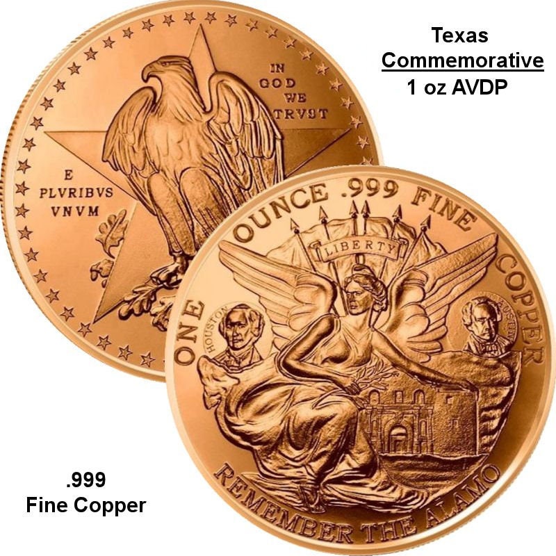 1 oz .999 Pure Copper BU Round Challenge Coins | Etsy