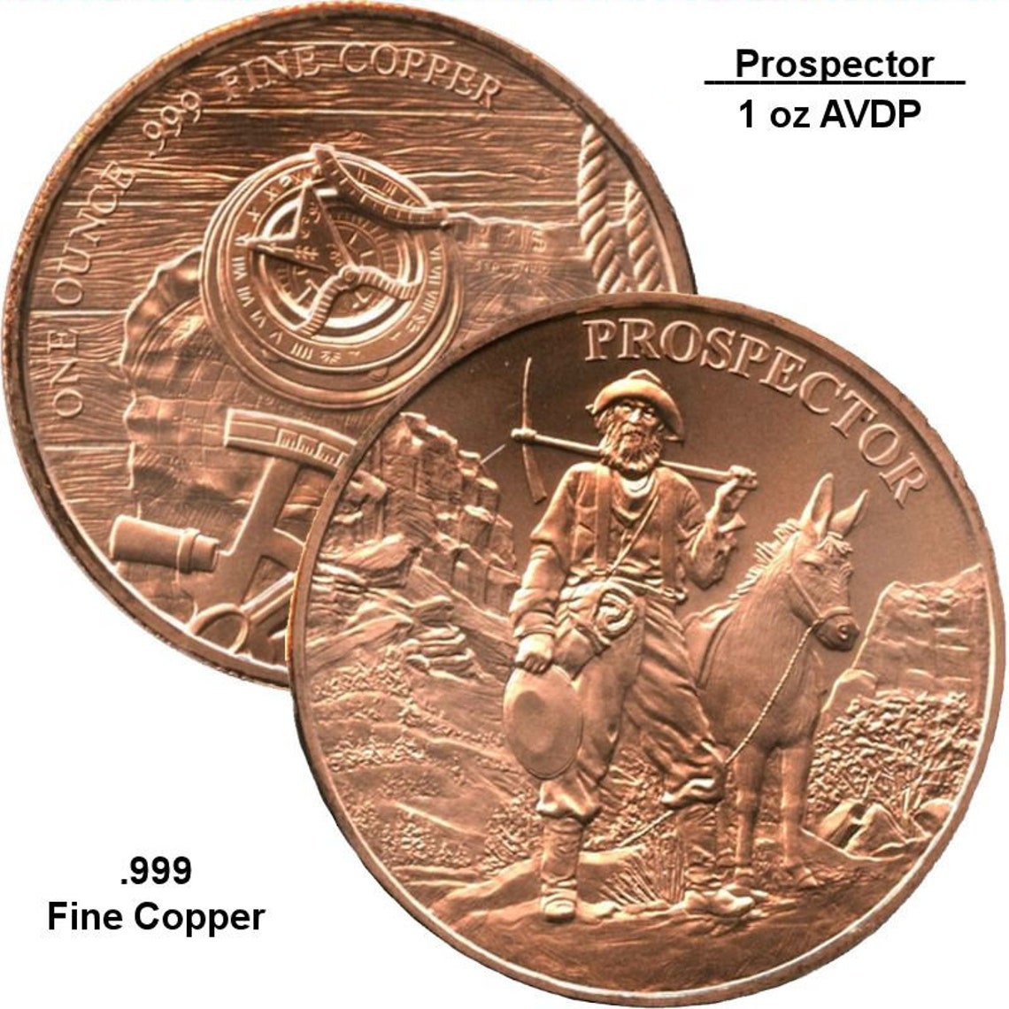 1 oz .999 Pure Copper BU Round Challenge Coins | Etsy