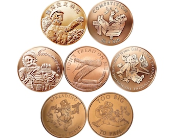 Presston Mint 1 Oz .999 Pure Copper Rounds / Challenge Coins | Etsy