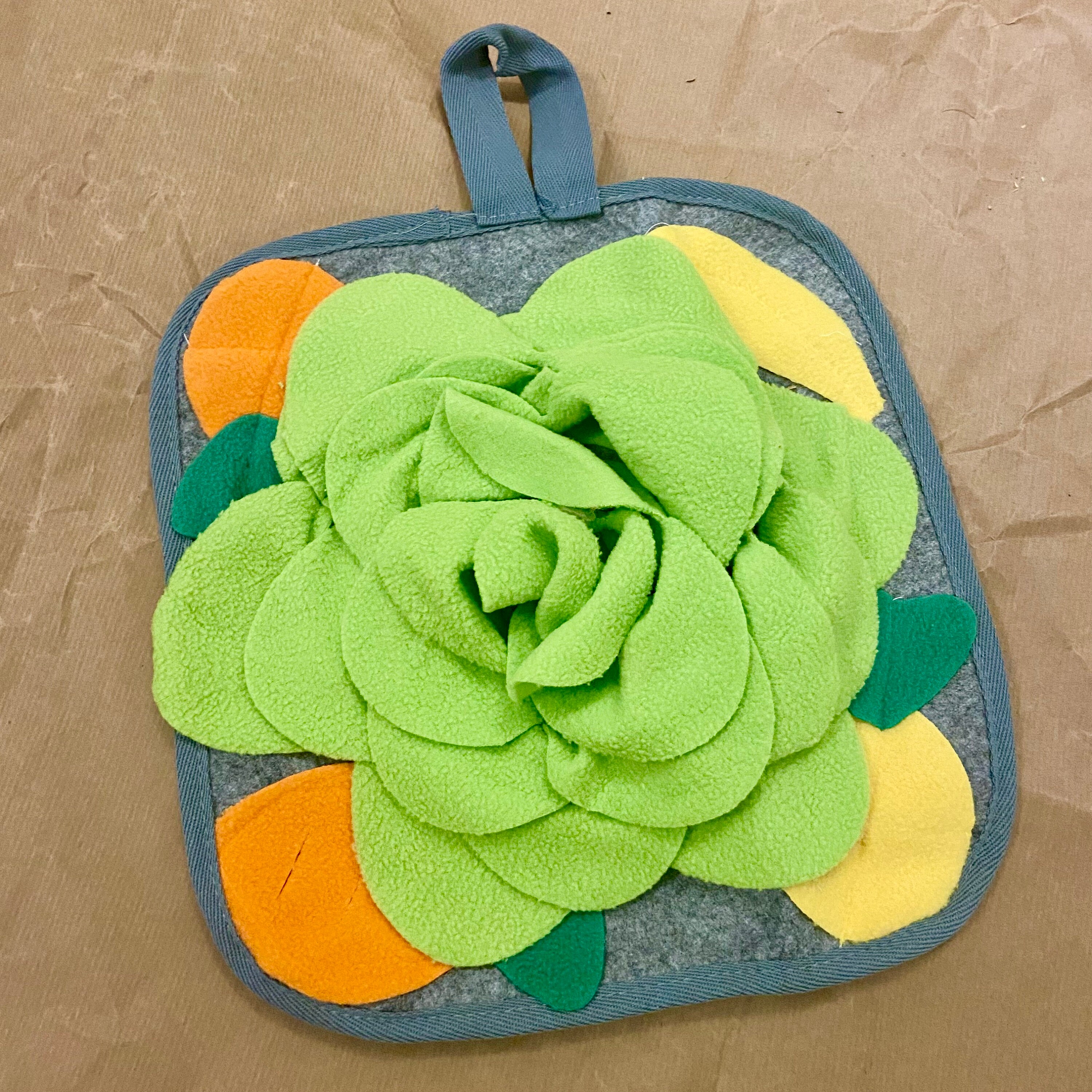 Flower Fruit Bunny Rabbit Snuffle Mat Slow Feeder Chew Treat - Etsy