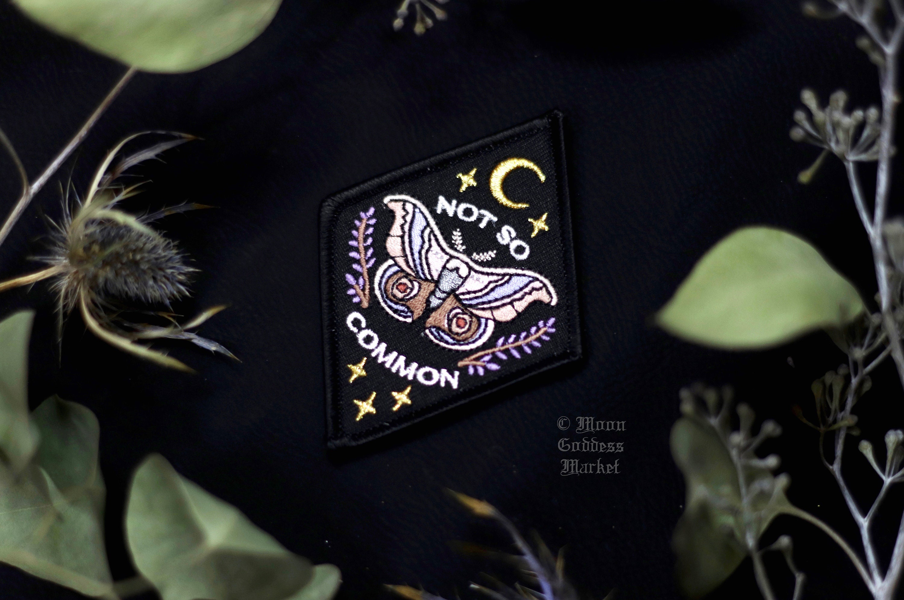 The Original Not so Common 3 Tall Moth Patch Moon Stars | Etsy